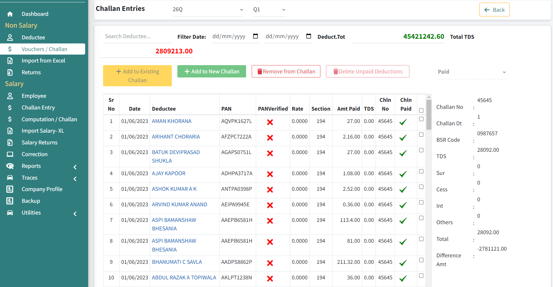 Online TDS Return Software Features
