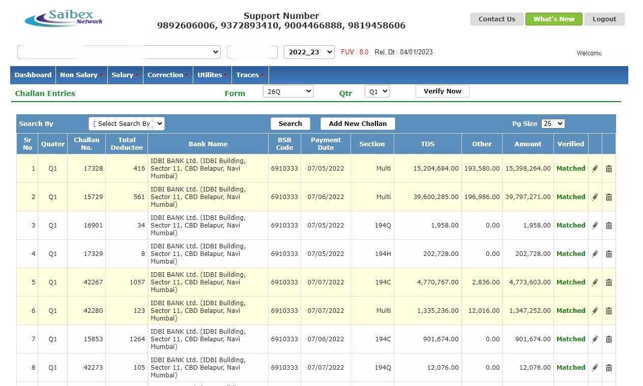 Online TDS Return Software Features