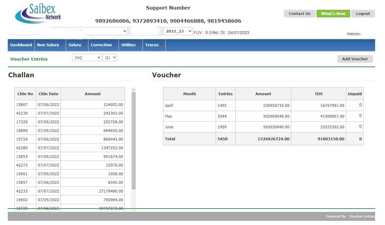 Online TDS Return Software Features